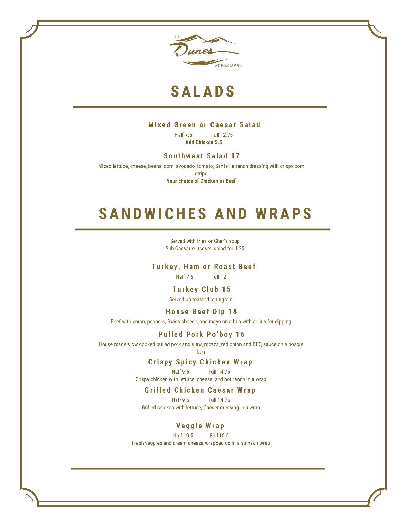 The Dunes Restaurant - The Dunes at Kamloops